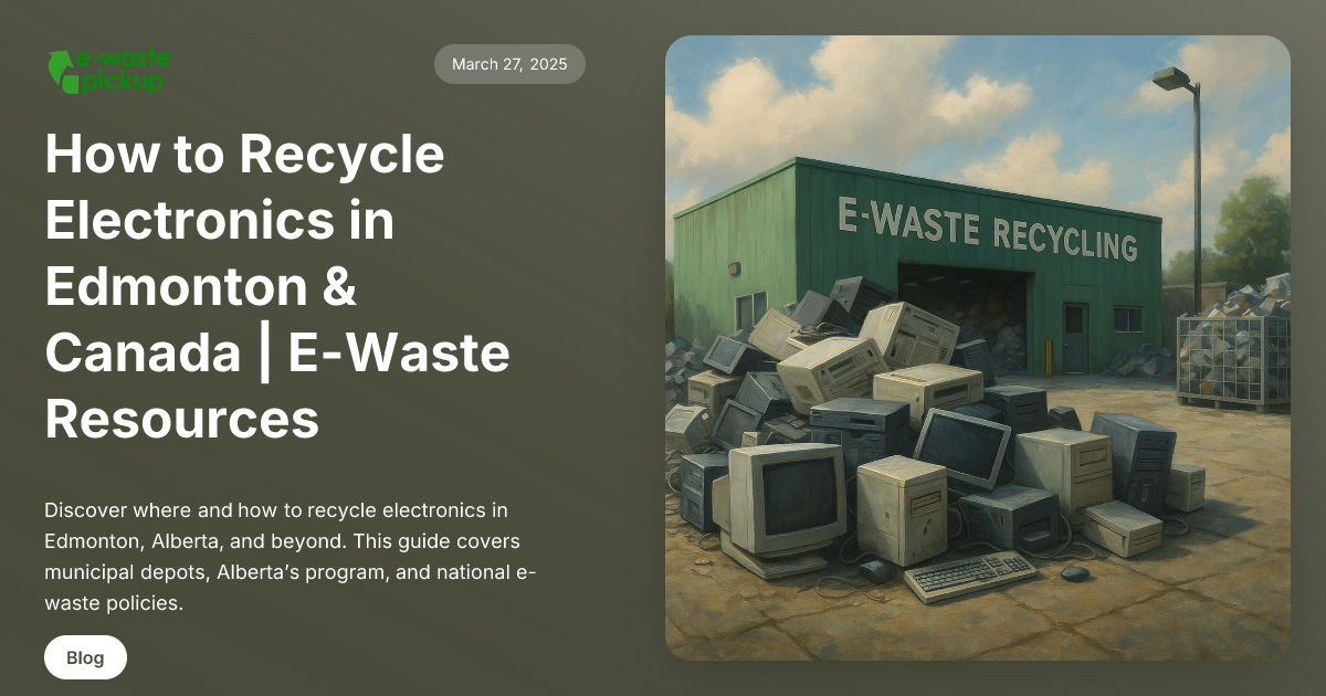E-Waste Recycling Resources in Edmonton and Across Canada | E-Waste ...